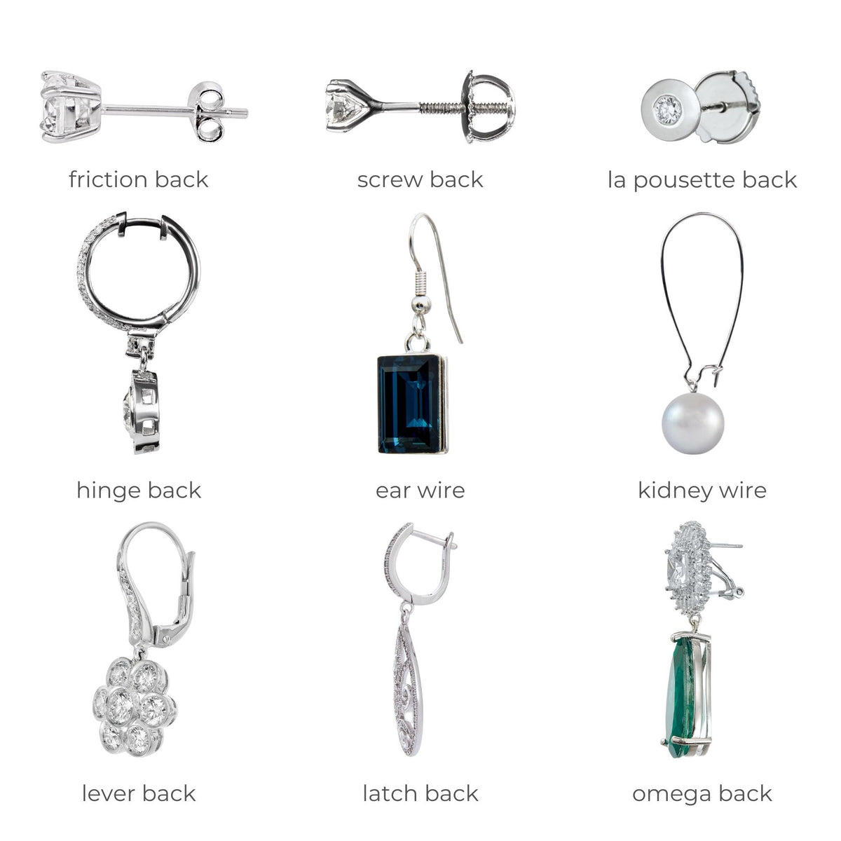 What are the different types of earring backs and their pros and cons ...